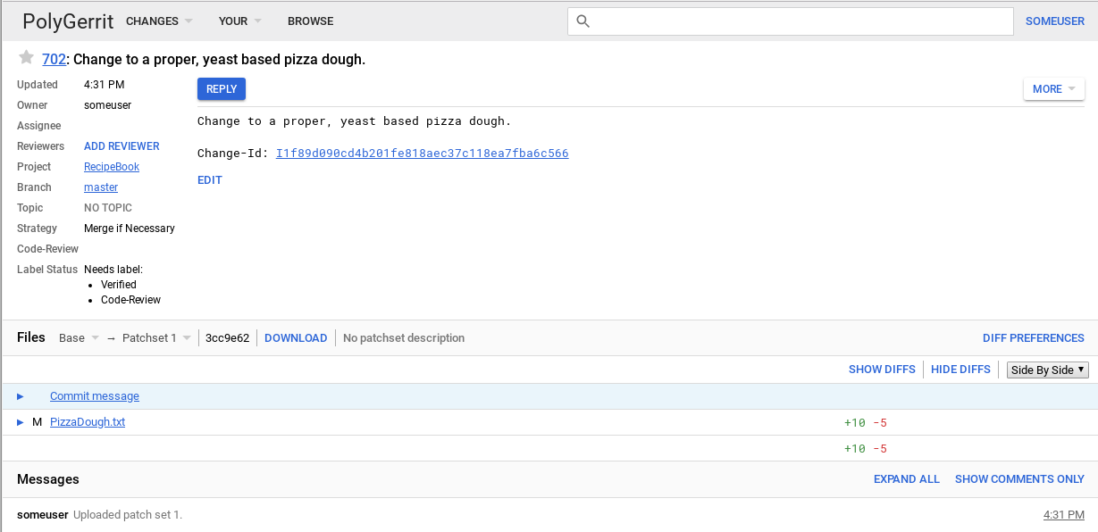 Working with Gerrit: An example